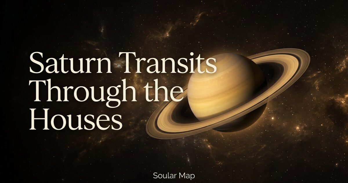 Saturn Transit Through Each House: The 2.5-Year Lesson You Can't Skip ...